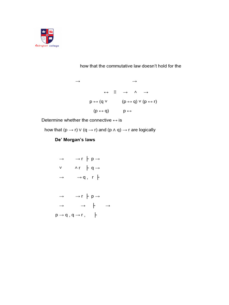 Logical Equivalence in Propositional Logic | PDF