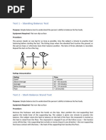 Stork Balance Stand Test Guide | PDF