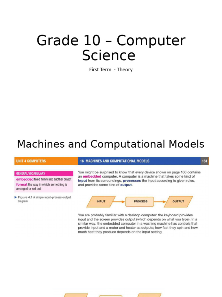 Grade 10 - Computer Science | PDF