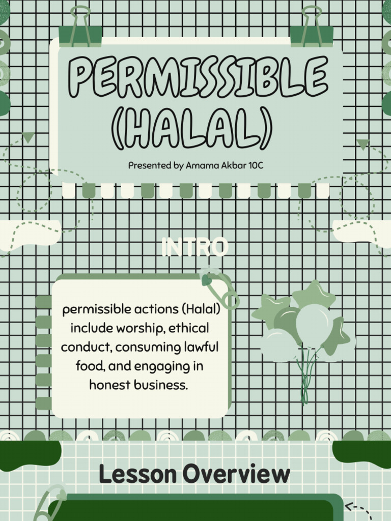 Permissible (Halal) | PDF