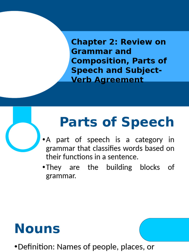 Grammar Essentials: Parts of Speech Guide | PDF | Grammatical Number | Noun