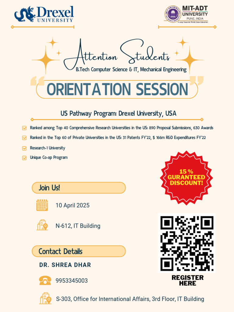 Awareness Session - USA Direct Pathway Program - Drexel and Binghamton ...