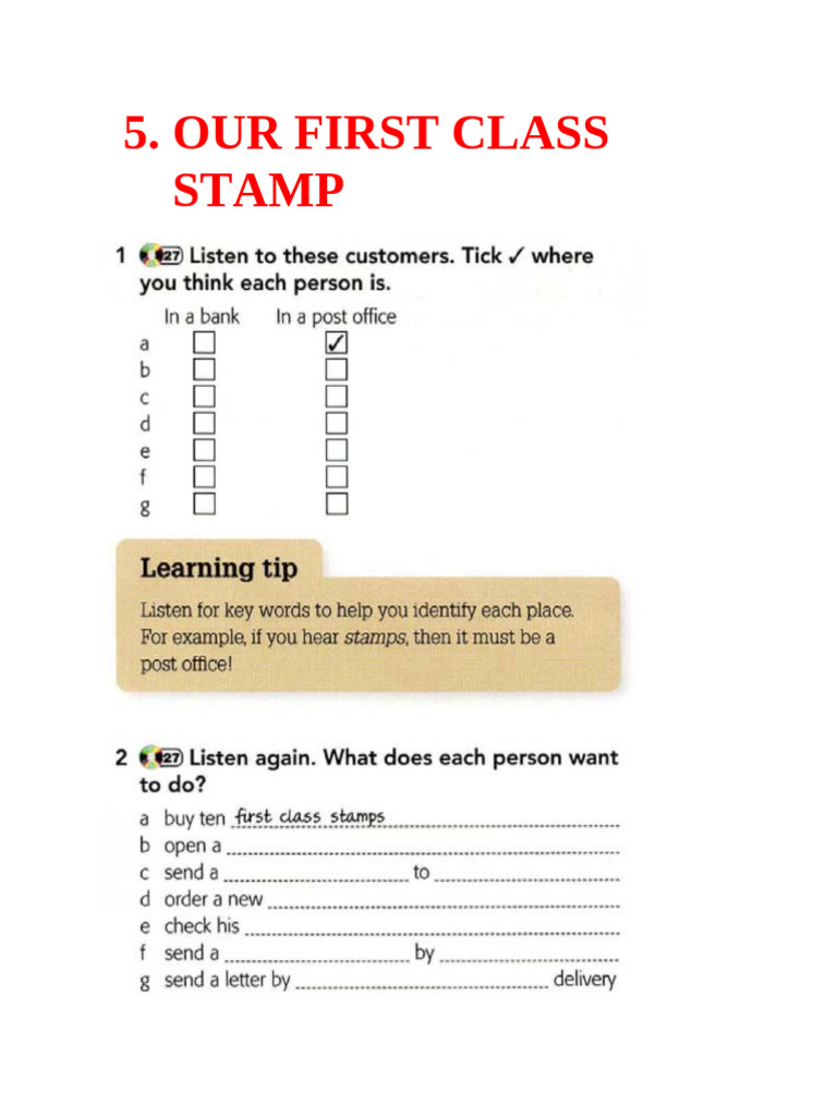 Listening (Homework 3) | PDF