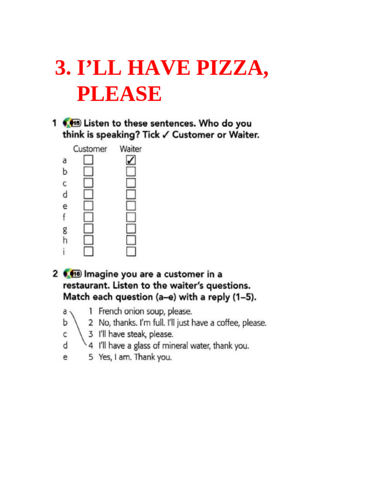 Listening (Homework 2) | PDF