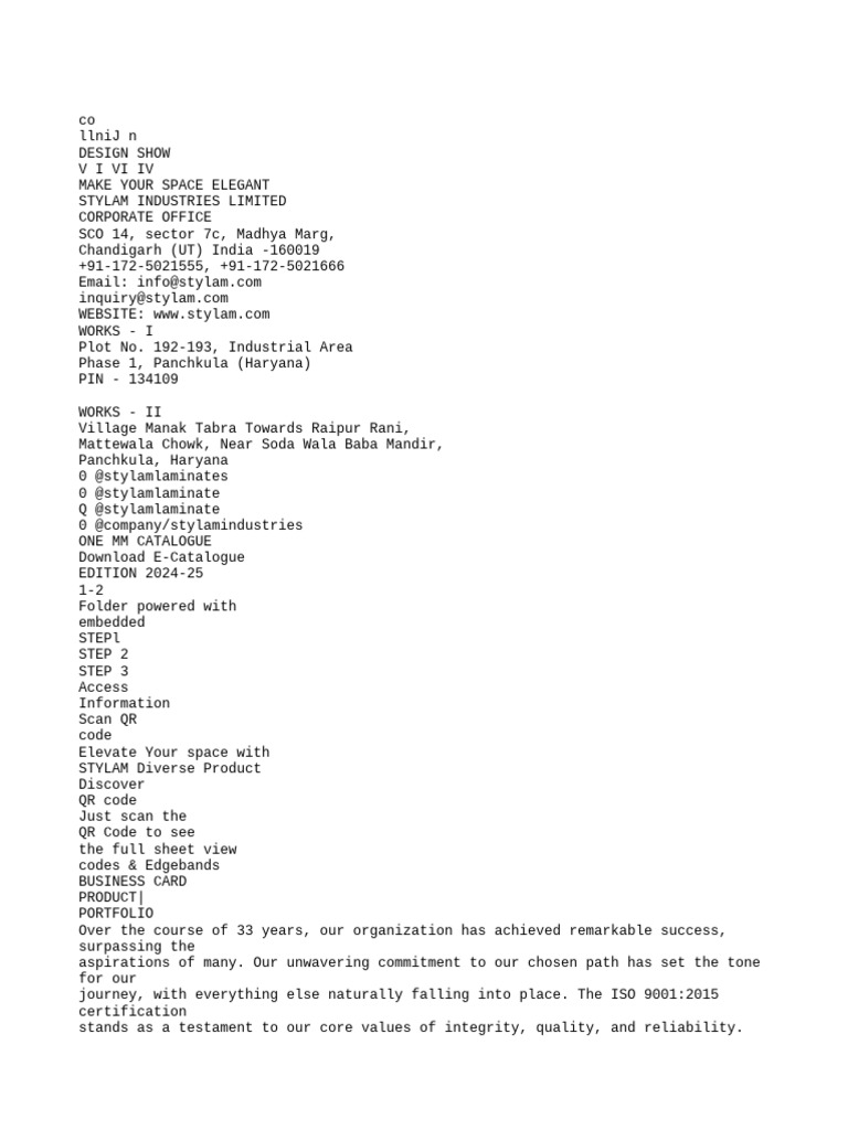 Stylam 1mm Catalogue 2024 | PDF | Electrostatic Discharge