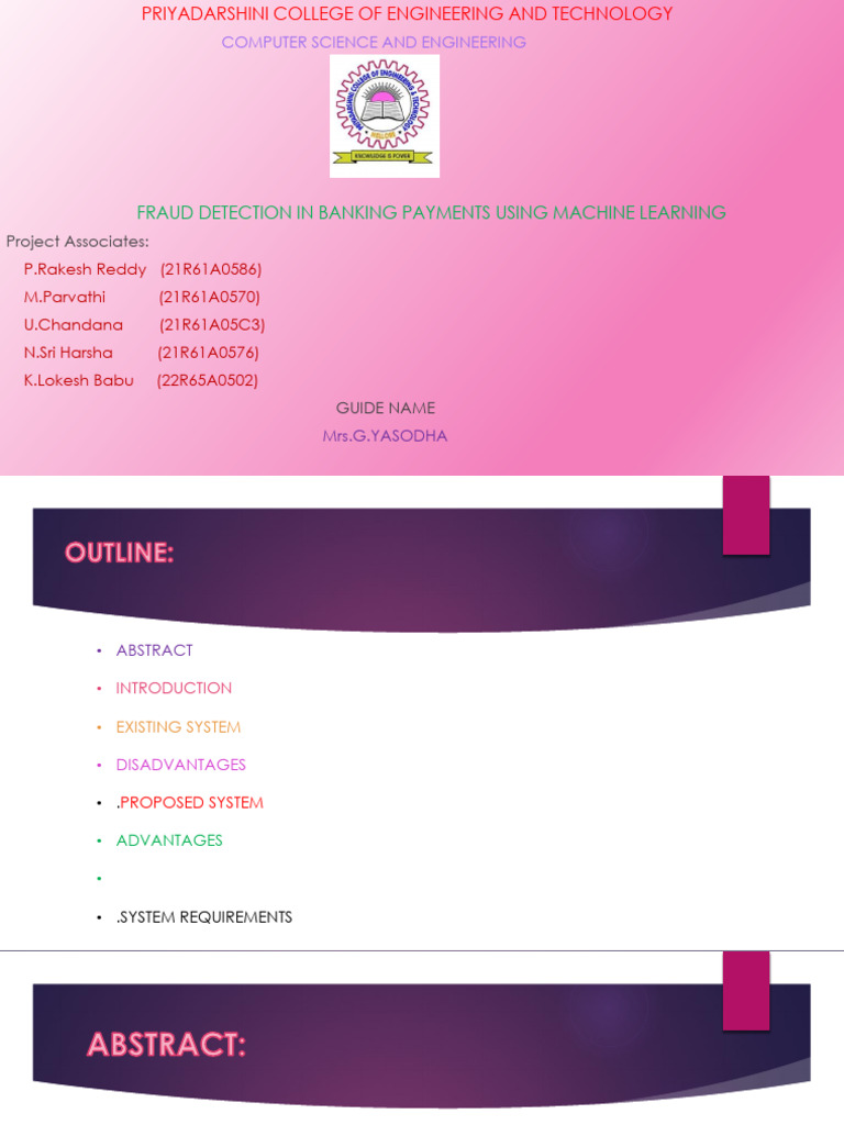Fraud Detection in Banking Payments Using Machine Learning | PDF ...