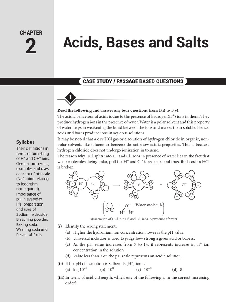 Case Study Acid Base Salts | PDF | Acid | Hydroxide