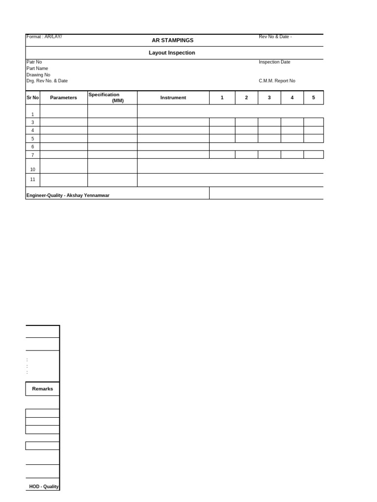 Copy of Layout Inspection | PDF