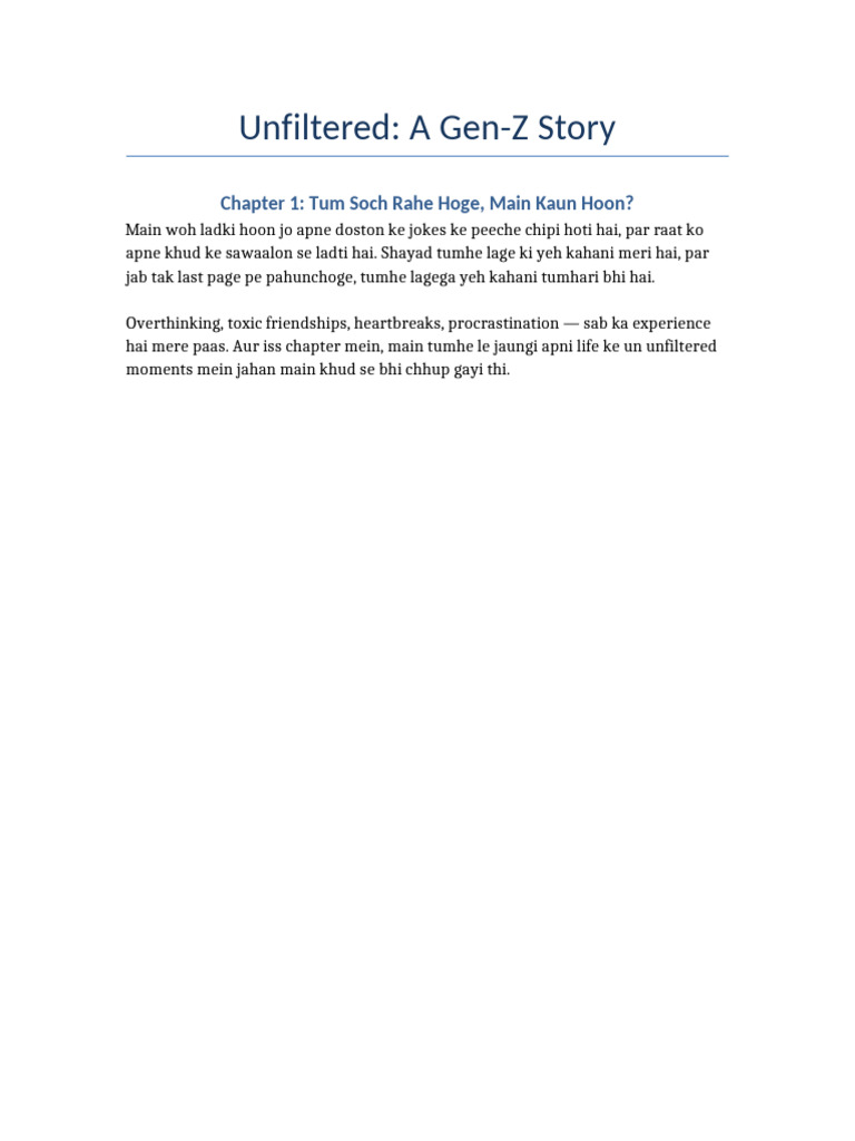 GenZ Story Template | PDF