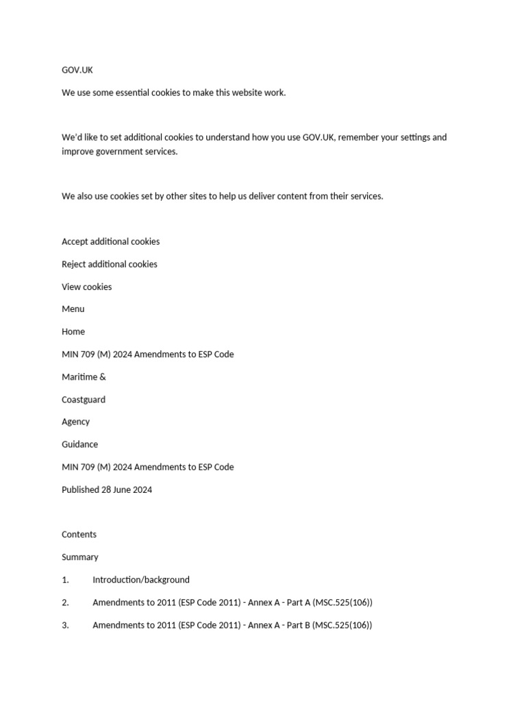 ESP Code 2024 Amendments Overview | PDF | Ships | Oil Tanker
