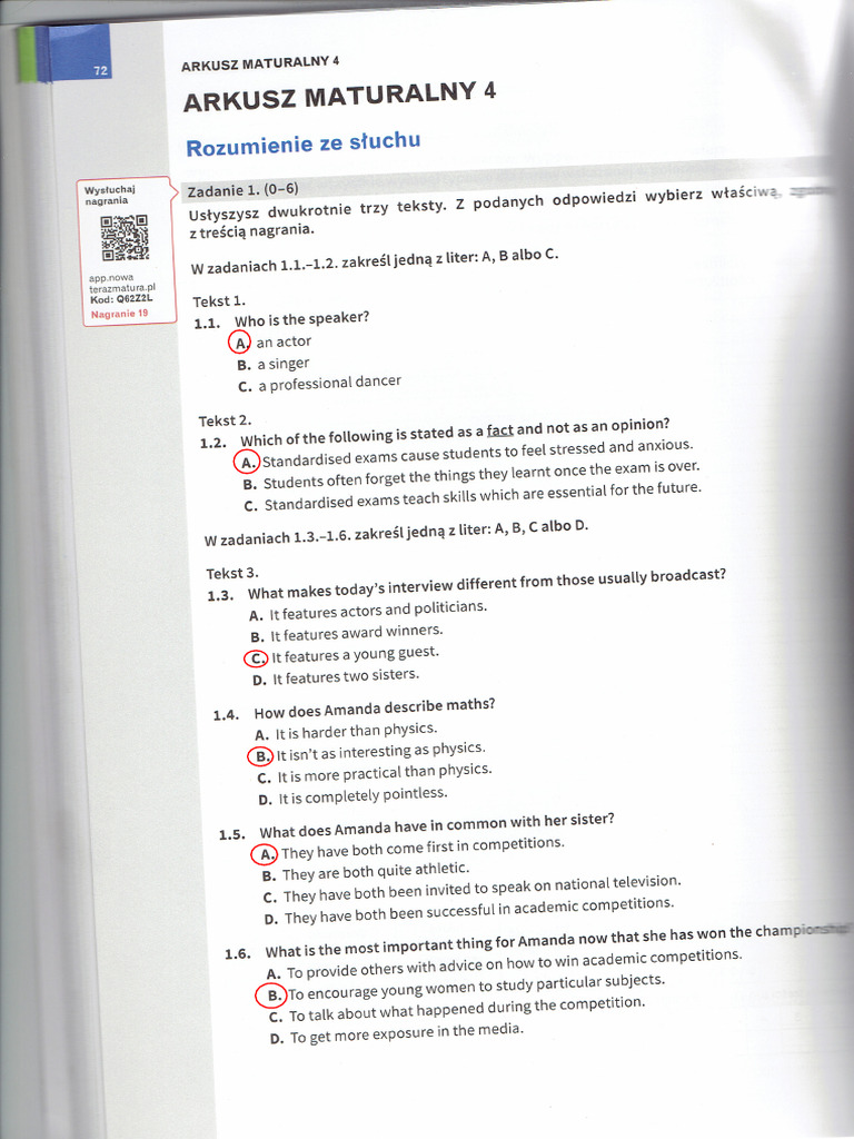 Nowa Era - Matura 2023 - PR - Arkusz 4 | PDF