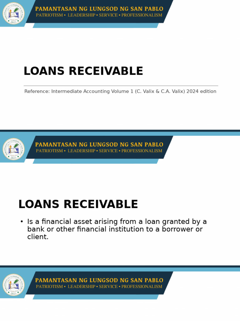 Understanding Loans Receivable and Impairment | PDF | Loans | Interest