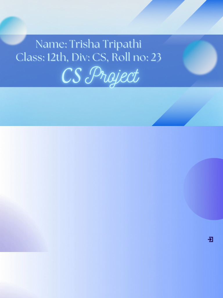 CS Project | PDF