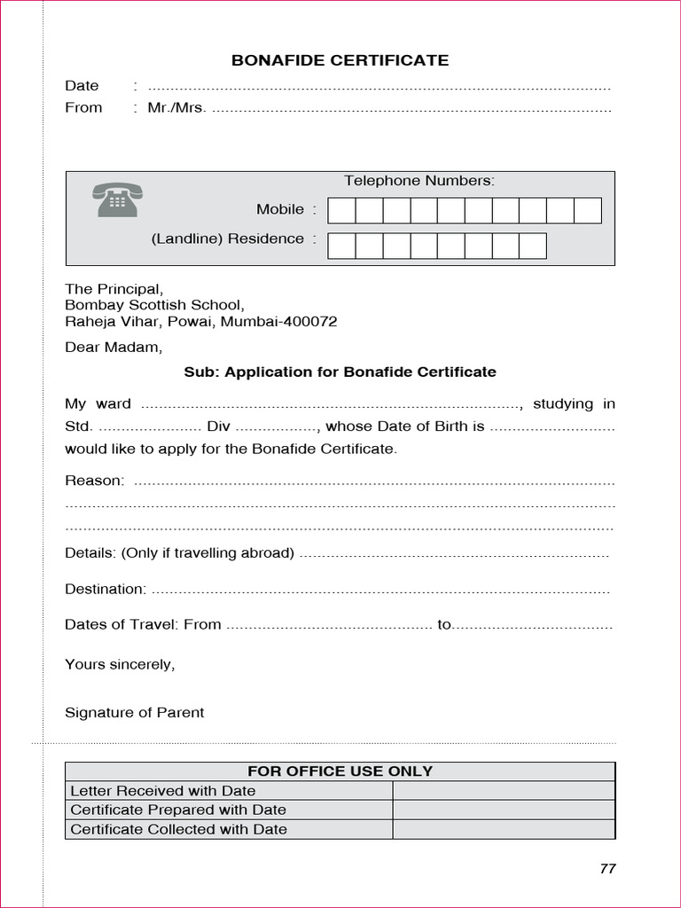 Bonafide Certificate | PDF