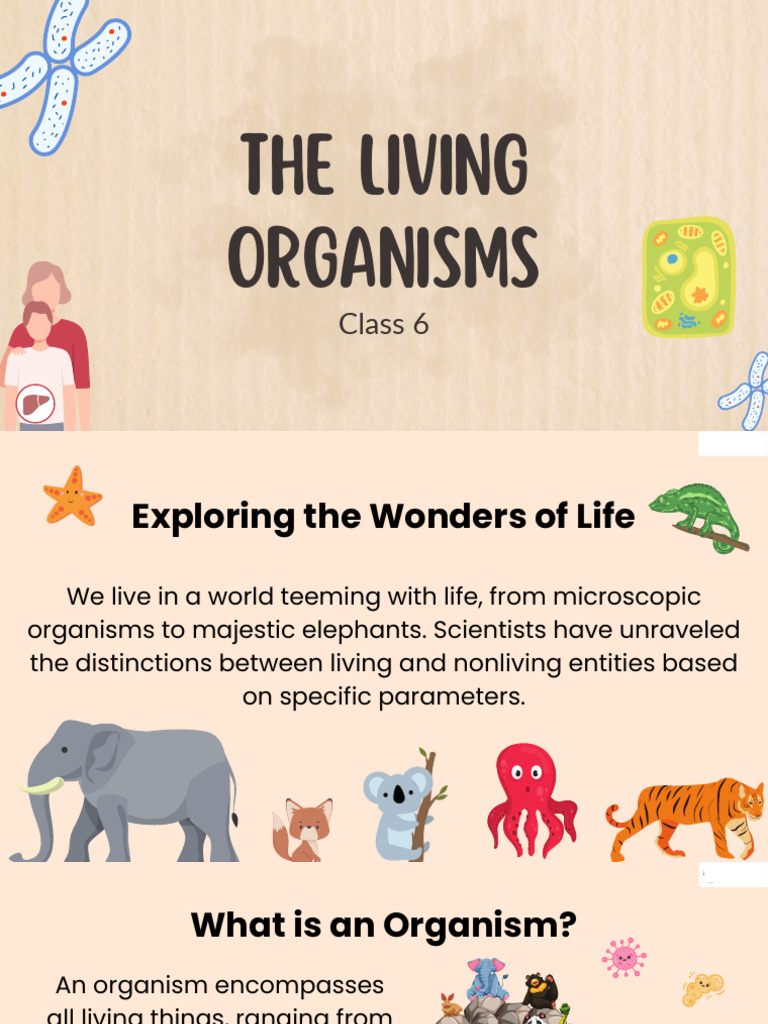 Characteristics of Living Organisms | PDF | Habitat | Aquatic Ecosystem