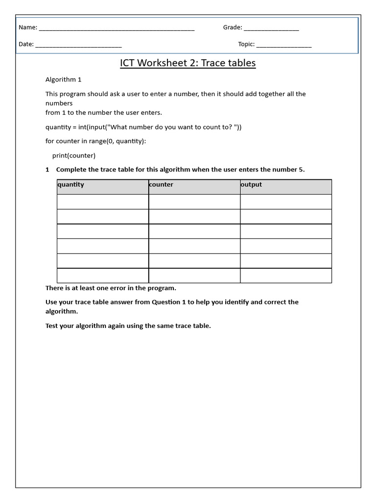 ICT Worksheet 2 PDF | PDF