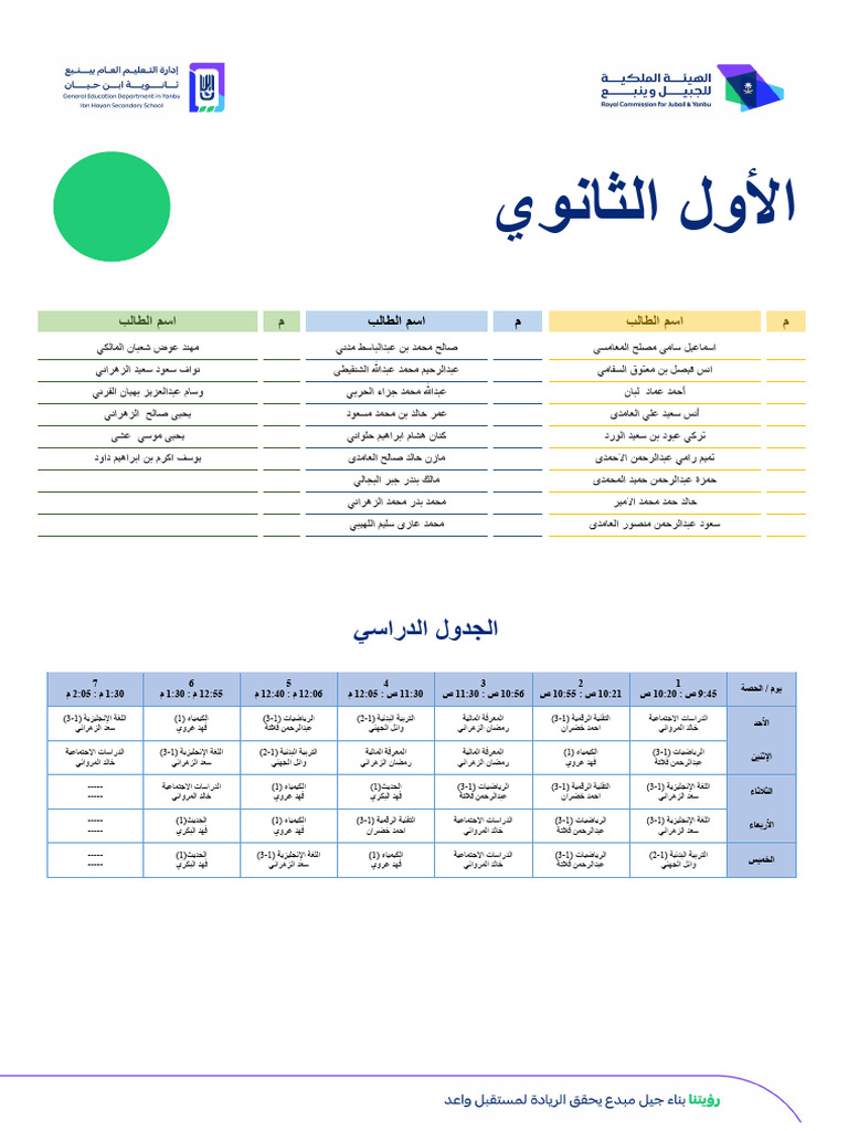 جدول شهر رمضان المبارك 1446 ف3 | PDF