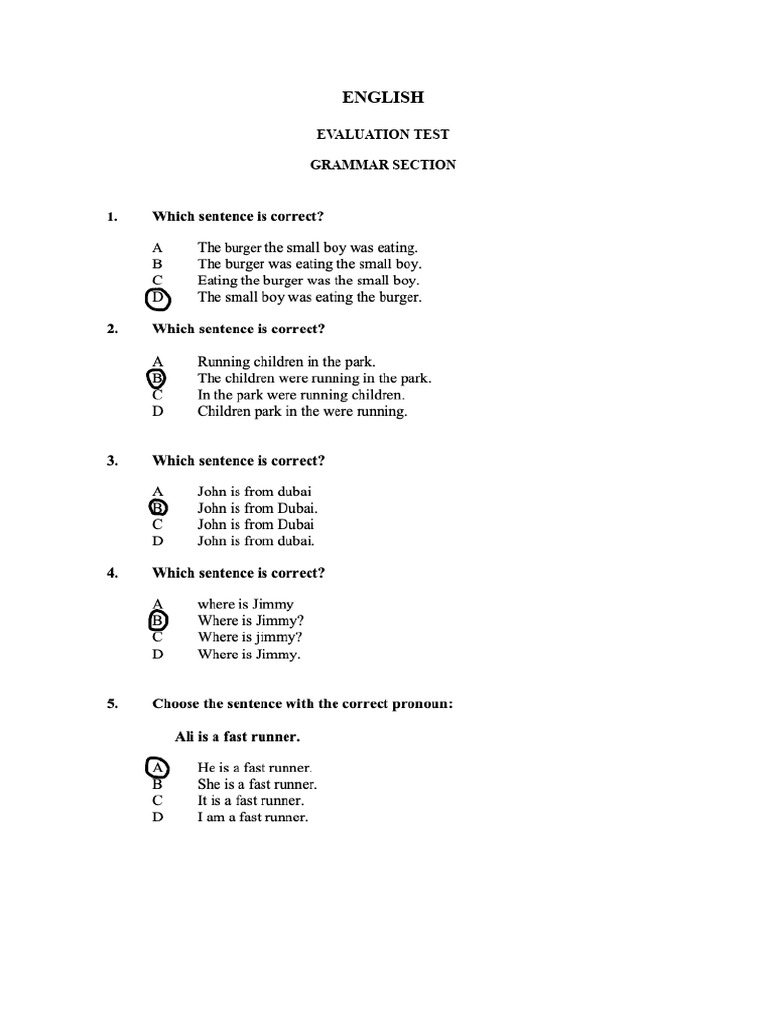 Evaluative Test Y7-9 | PDF