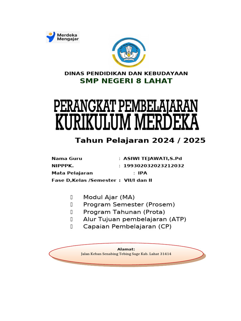 Cover IPA Kelas 7 | PDF