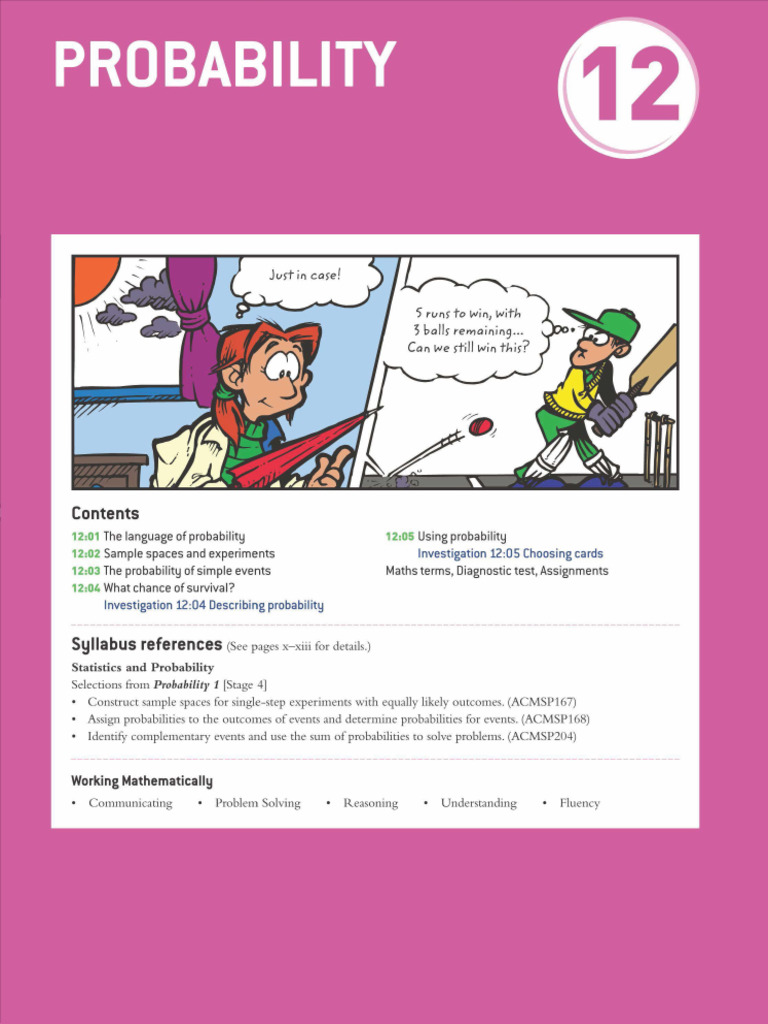 Ch 12 Probability Year 7 Text (1) | PDF | Probability | Probability Theory