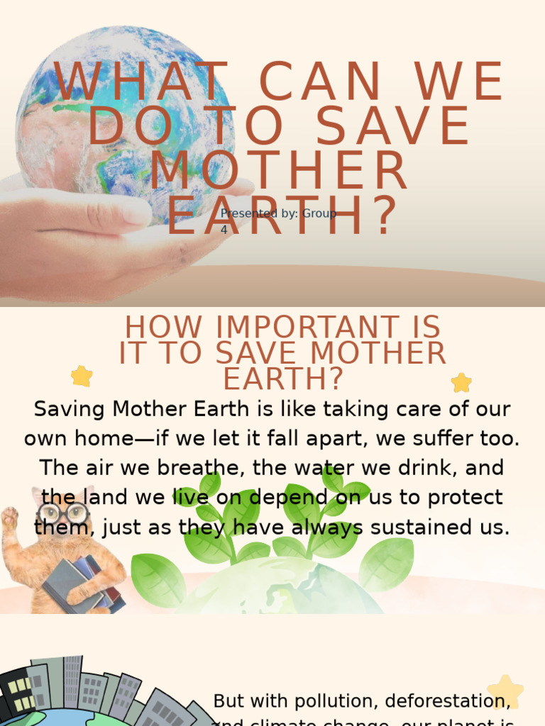 Save Mother Earth: Actionable Steps | PDF | Sustainability | Economies