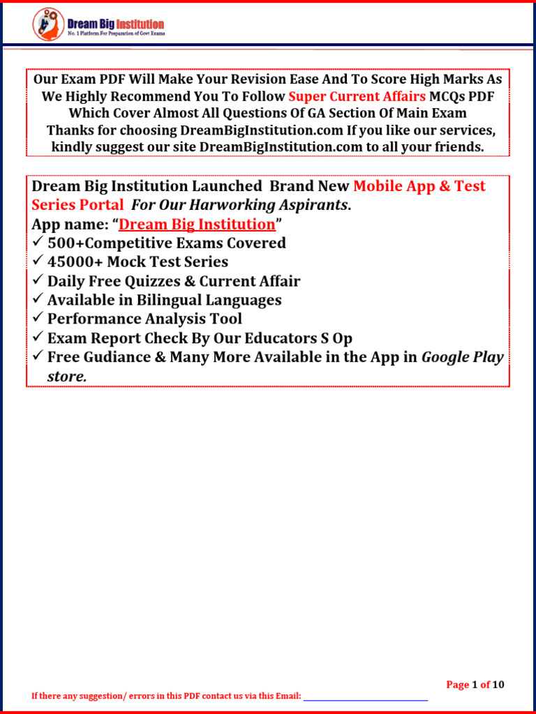 SUPER Current Affairs MCQs PDF 3rd April 2025 (DBI) | PDF | Autism | Reserve Bank Of India