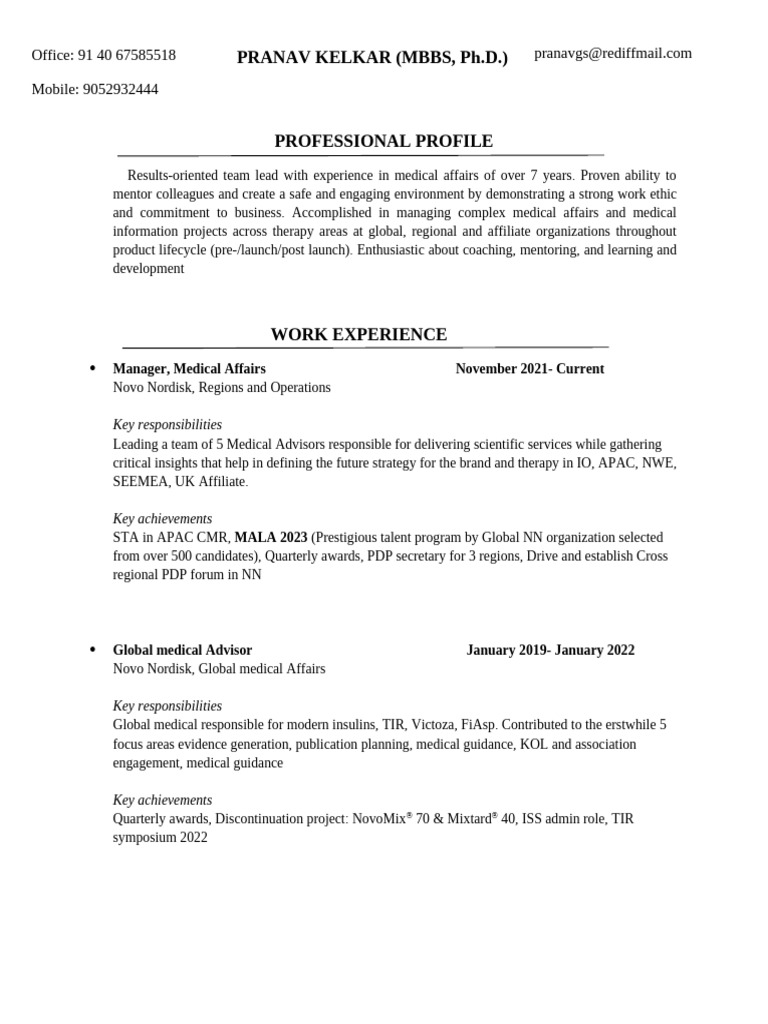 Pranav+Kelkar Resume CV | PDF