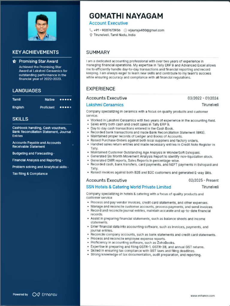 Gomathi Nayagam Resume New-1 | PDF