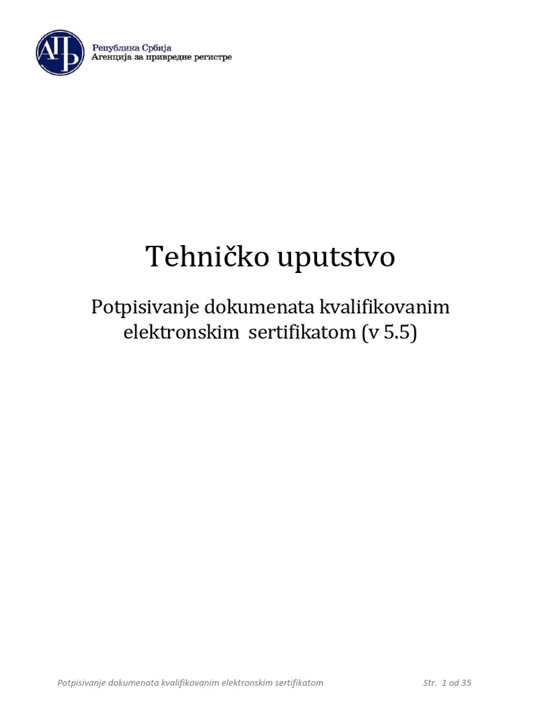E Potpisivanje | PDF