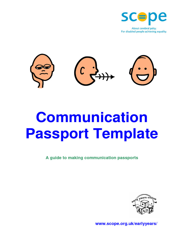Autism Communication Passport Guide | PDF | Communication