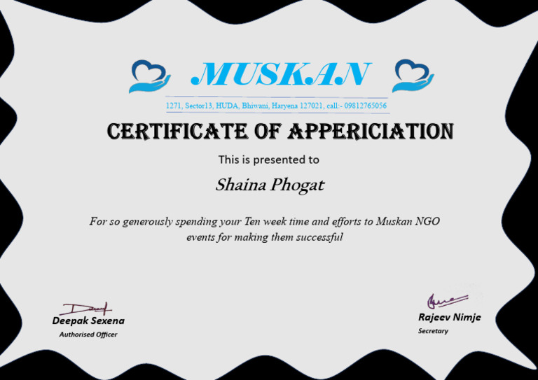 NGO Certificate | PDF
