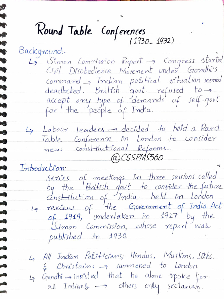Round Table Conferences 1930 32 | PDF | Pakistan Movement ...