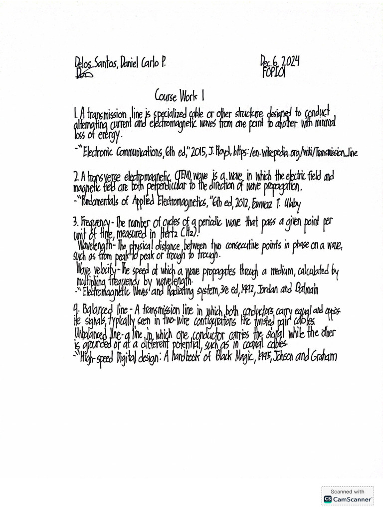 Delos Santos - CW1 | PDF