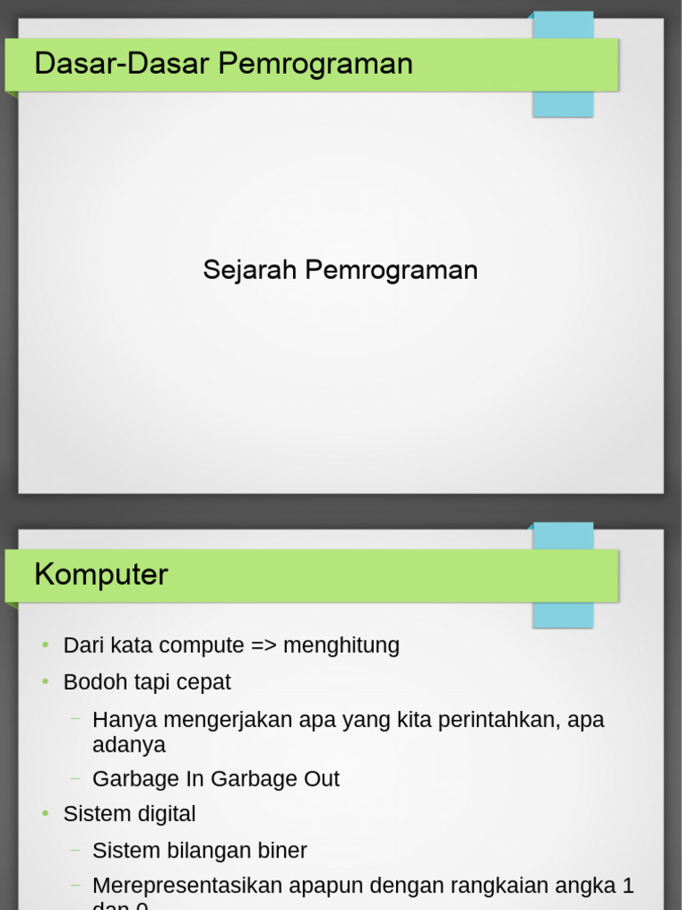 03-1-Bahasa Pemrograman | PDF