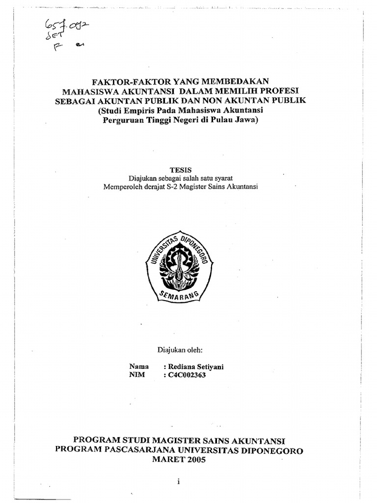 Setiyani, 2005 | PDF