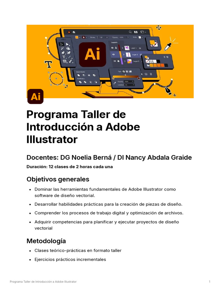 b63802a0-5d0c-45f9-9a2f-f1ea7575c9d0 Programa Taller de Introduccin a Adobe Illustrator | PDF ...