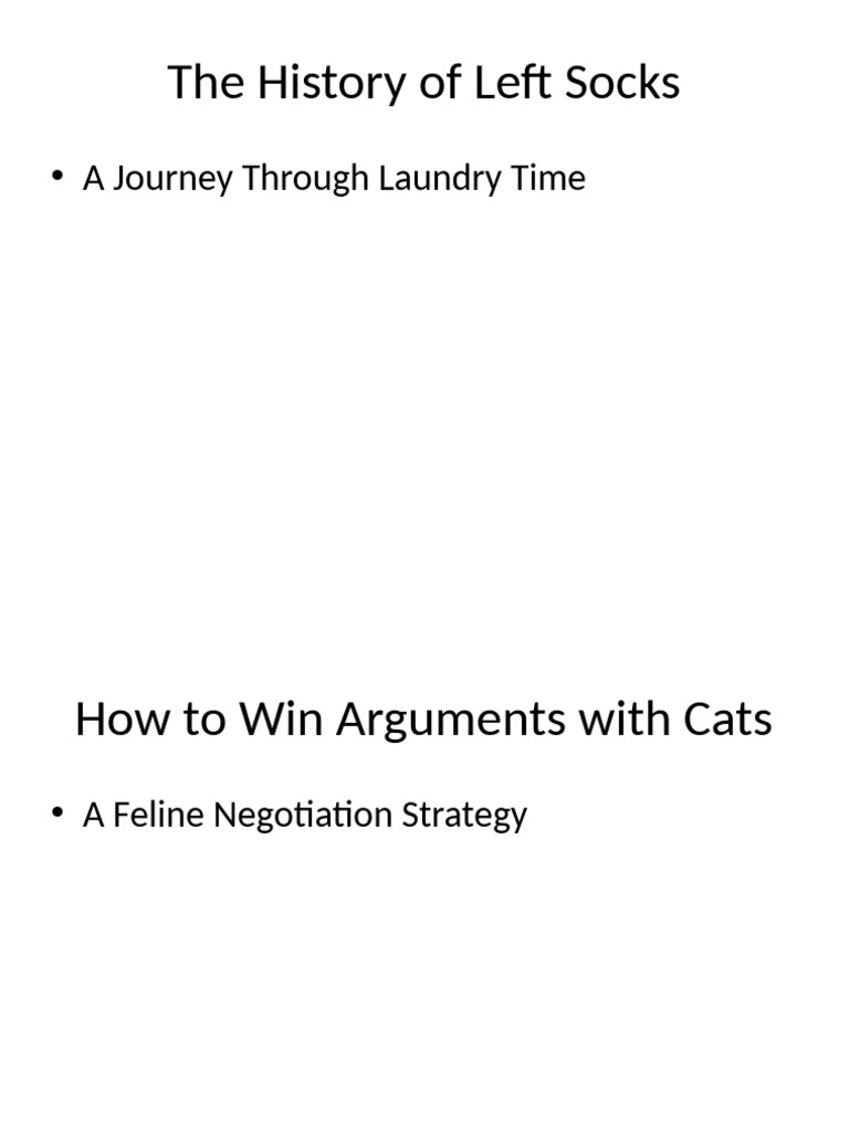 Funny Fake Presentation Titles | PDF