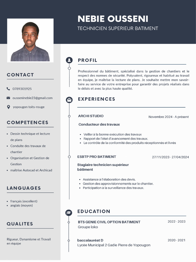 CV Technicien Superieur Isaac PDF | PDF