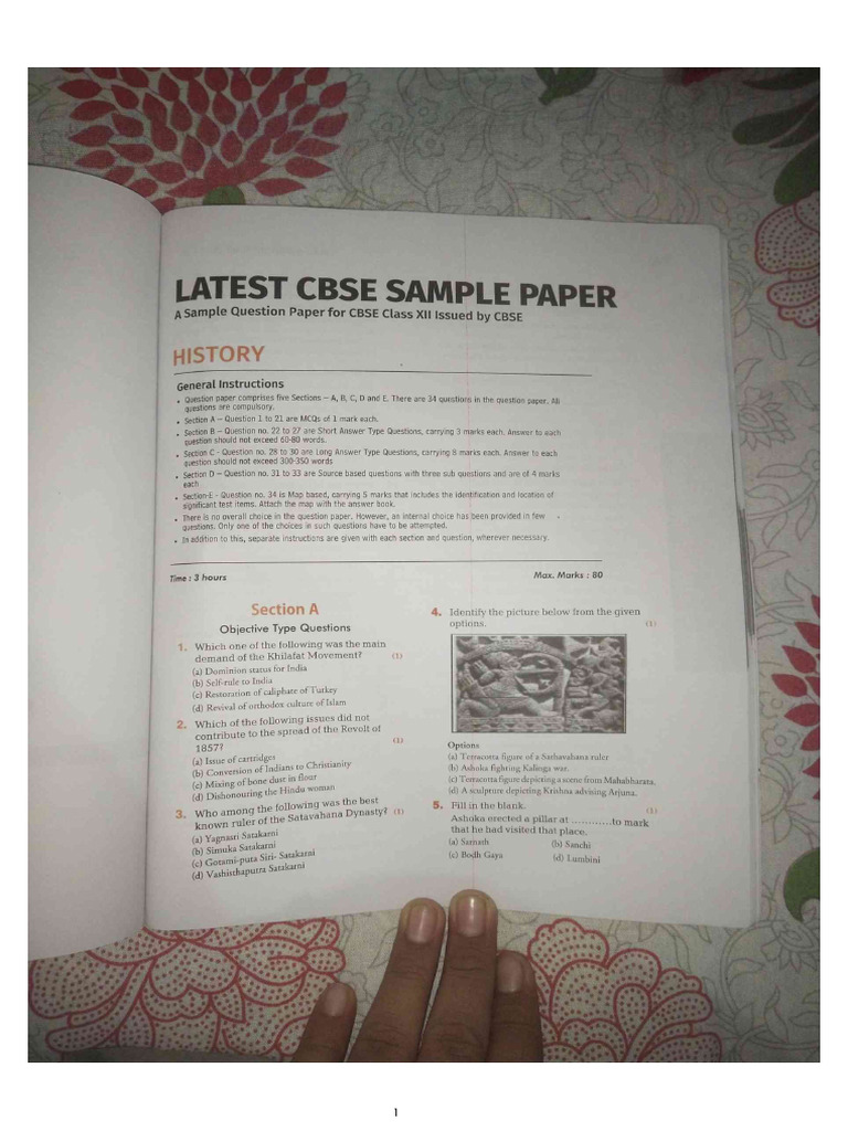 History Sample Paper | PDF