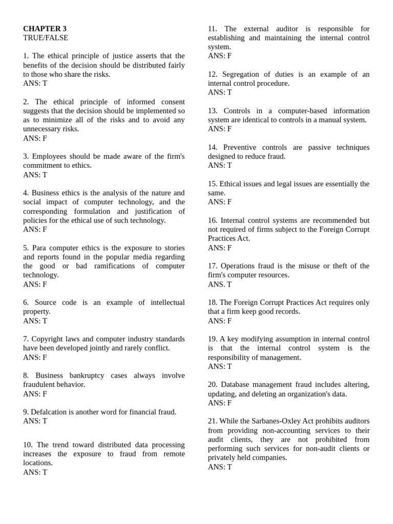CHAPTER 3 and 4 AIS Reviewer | PDF | Internal Control | Invoice