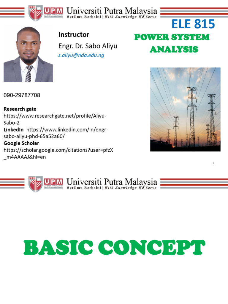ELE 815 PSA Basic Concept - 041926 | PDF | Capacitor | Ac Power