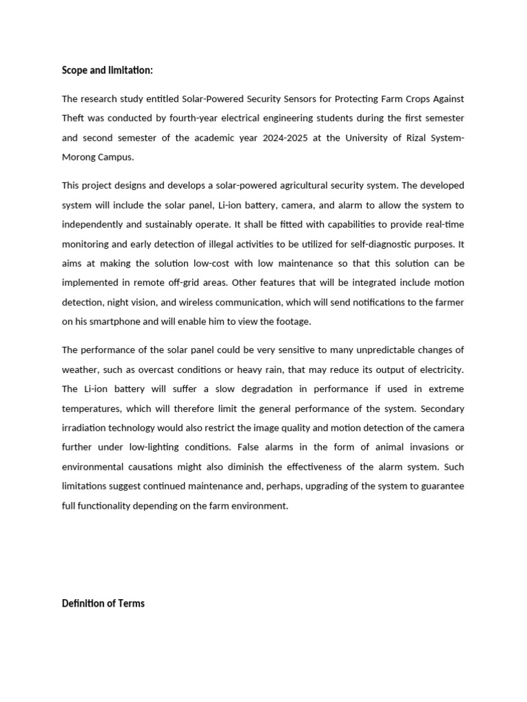 Scope and Limit WPS Office | PDF | Security Alarm | Internet Of Things