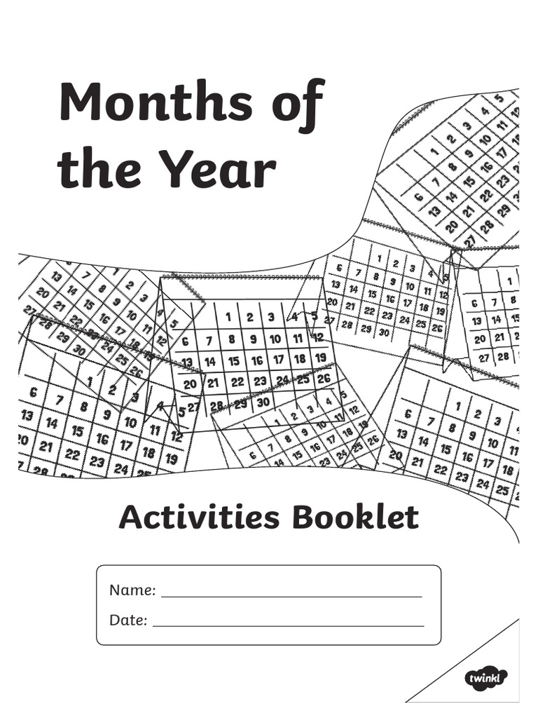 Months of the Year Activities Guide | PDF | Linguistics | Orthography