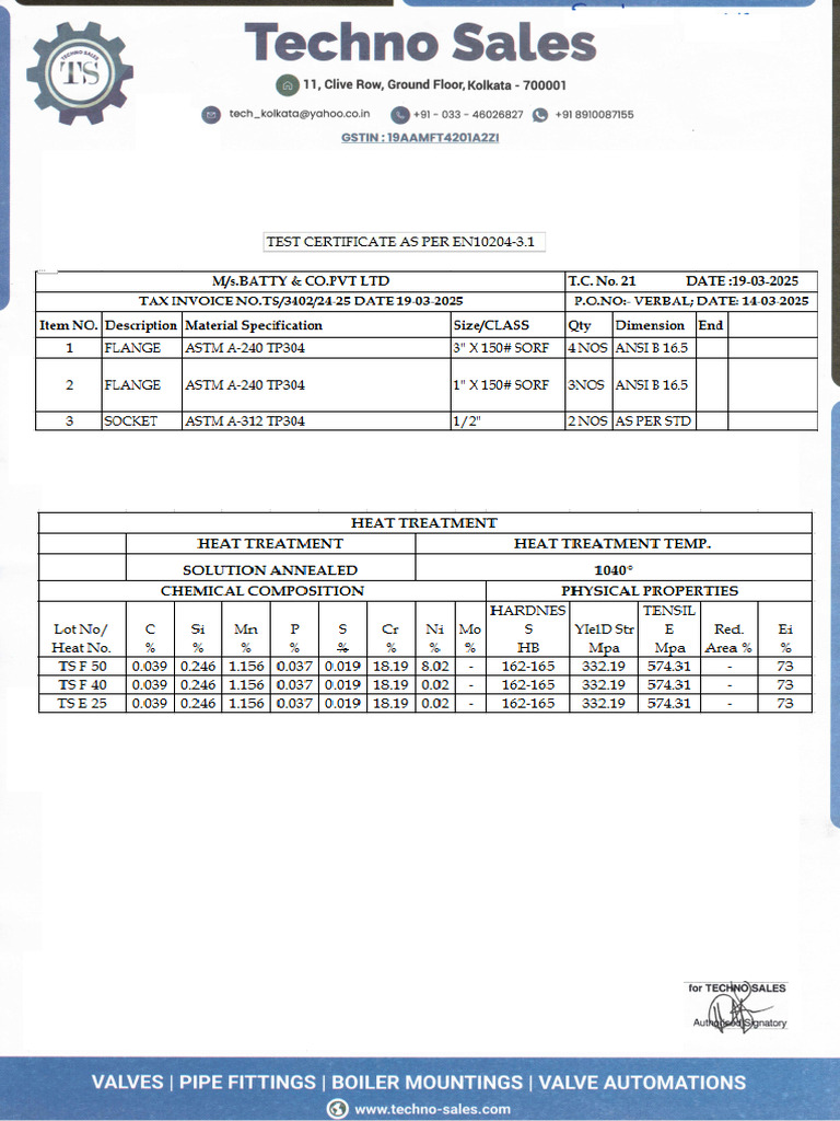 Flange TC - SS304 | PDF