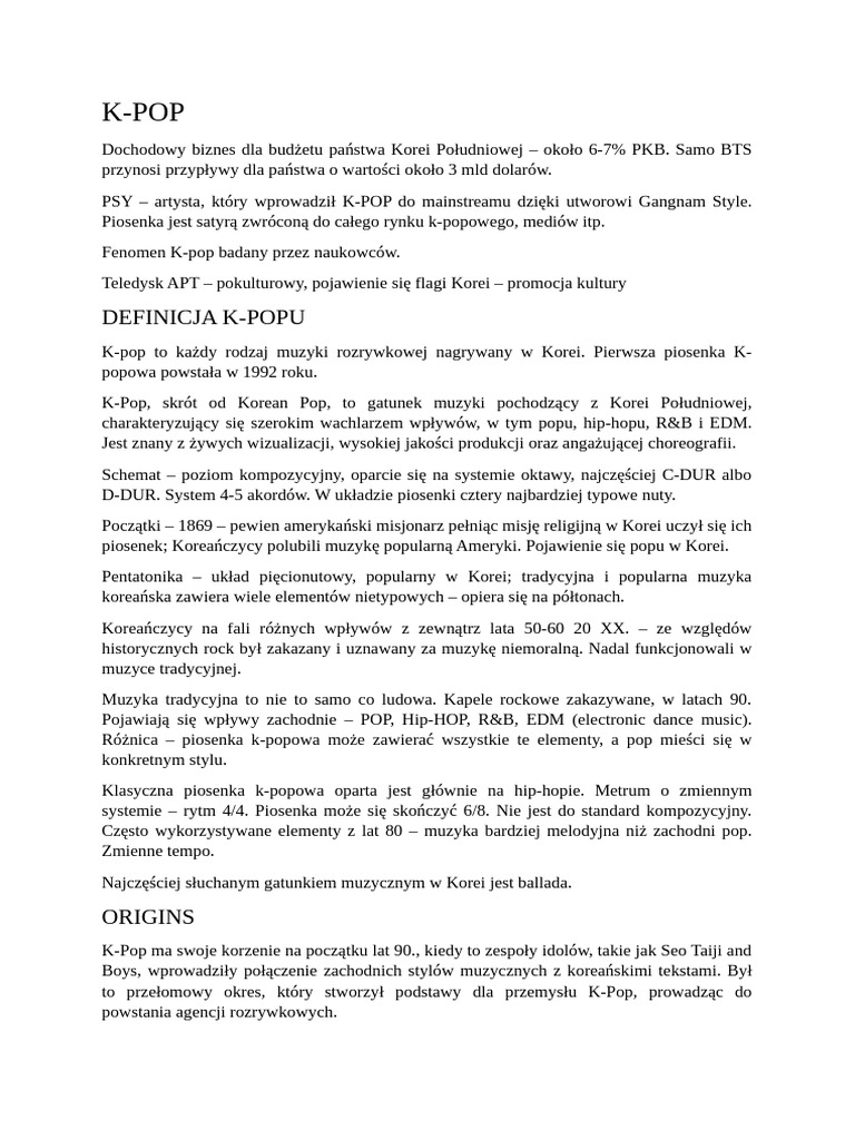 K Pop | PDF