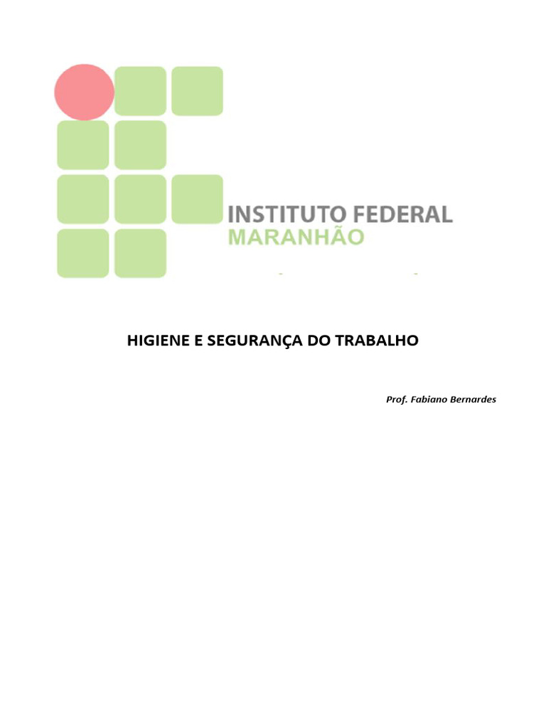 Apostila Seg. Trabalho ifma | PDF | Incêndios | Combustão
