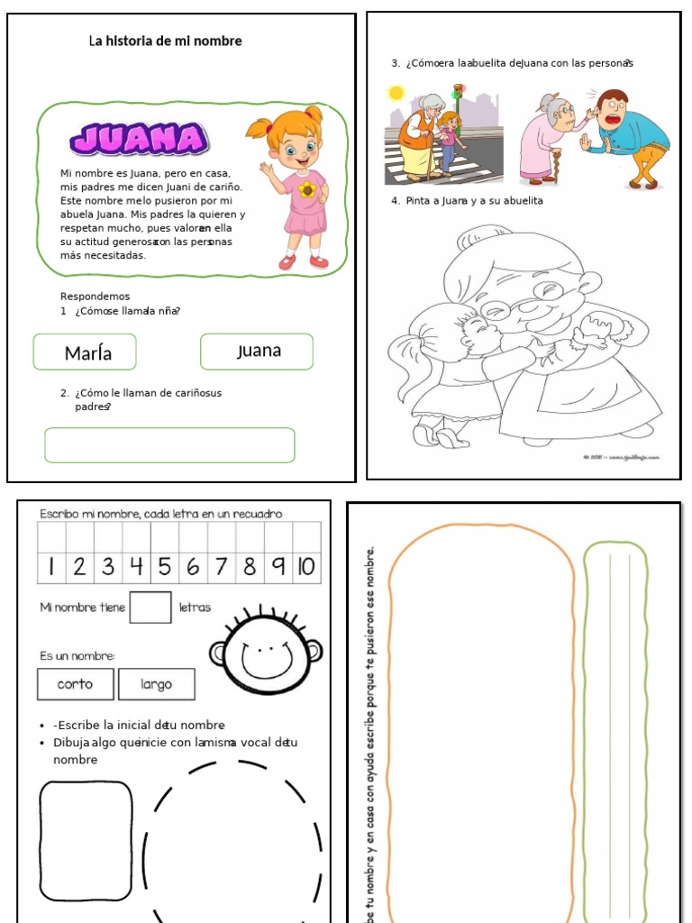 fFICHA LA HISTORIA DE MI NOMBRE | PDF