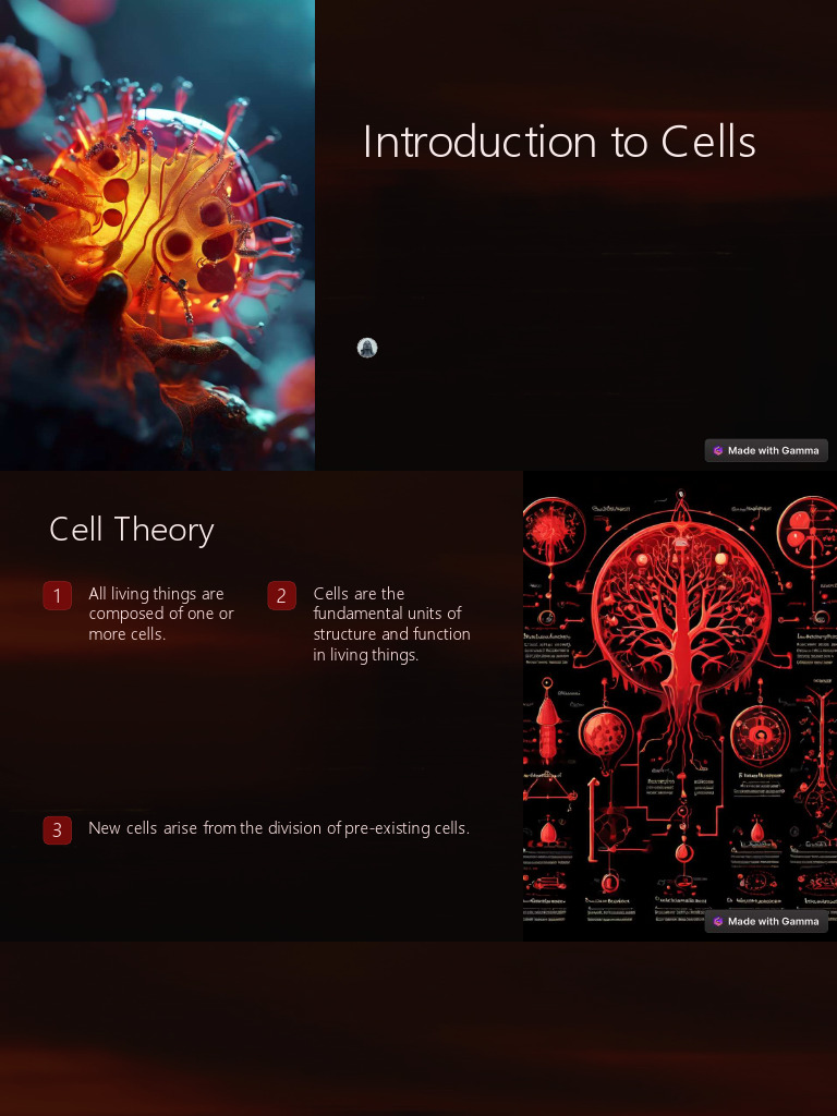 Introduction To Cells | PDF | Cell (Biology) | Organelle
