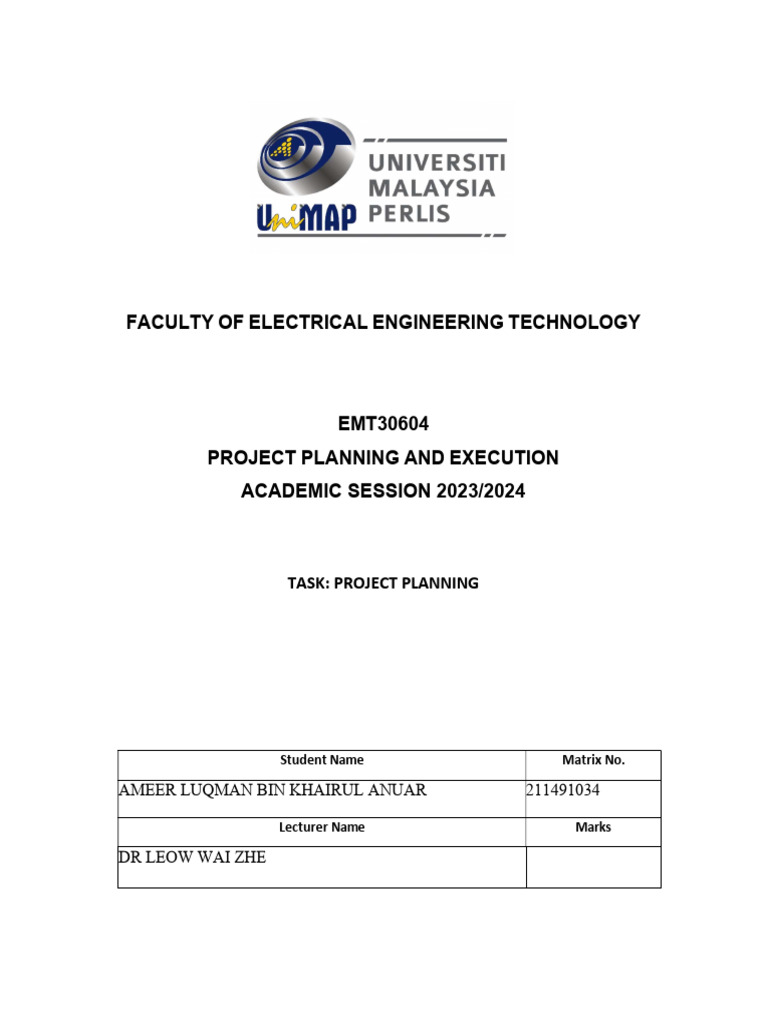 Project Planning Pdf Dr Leow Pdf Sustainable Technologies