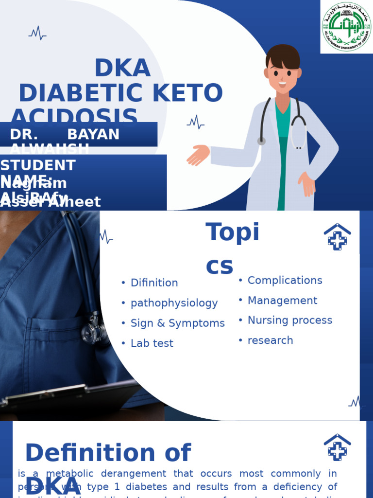 DKA diabe - 20250325 - 044628 - ٠٠٠٠ | PDF | Dehydration | Hyperglycemia